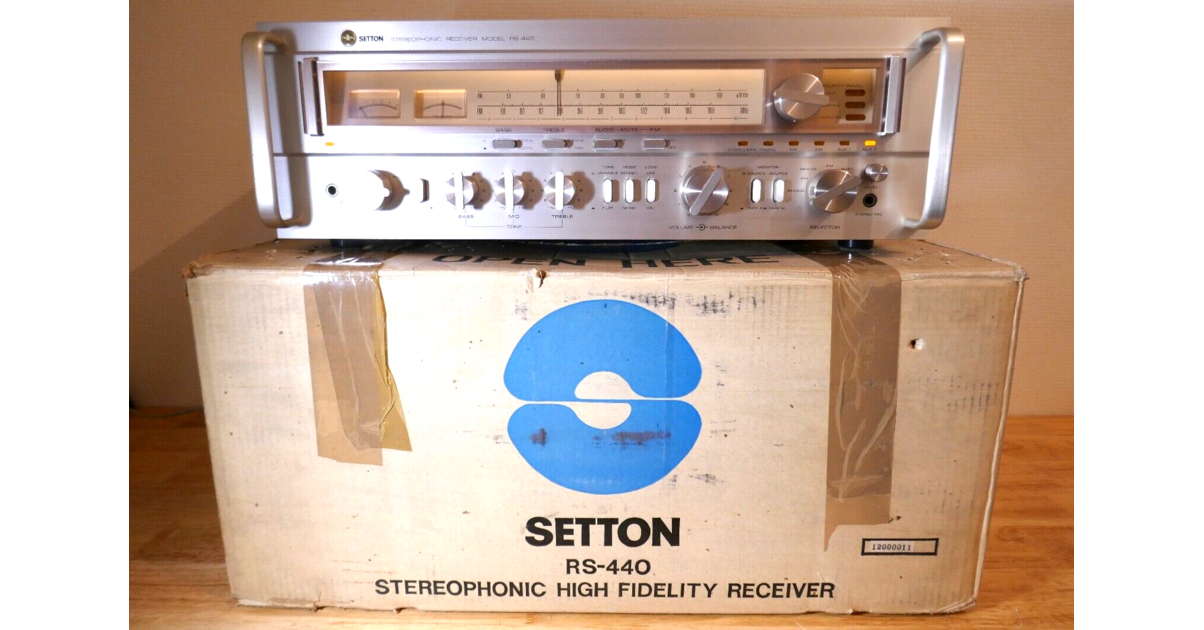 AMPLIFICATEUR SETTON STEREOPHONIC RECEIVER RS 440 / VINTAGE AMPLIFIER - HIFI / SON/AMPLIFICATEUR ...